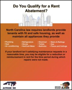 Rent Abatement - Action NC